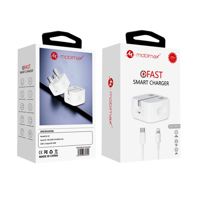 Mobimax Fast Smart Charger Adapter CK-22 – Mobimax